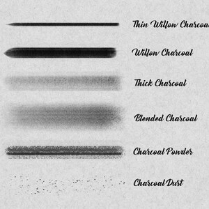 Procreate Brushes CHARCOAL Procreate Charcoal Paper Brush Set Procreate ...