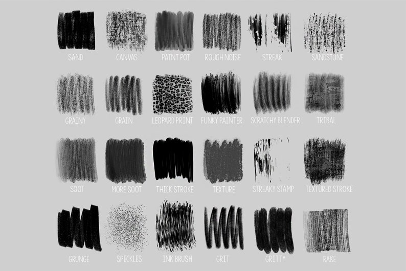 Procreate Brushes TEXTURE Brush Set Procreate Brush Kit - Etsy