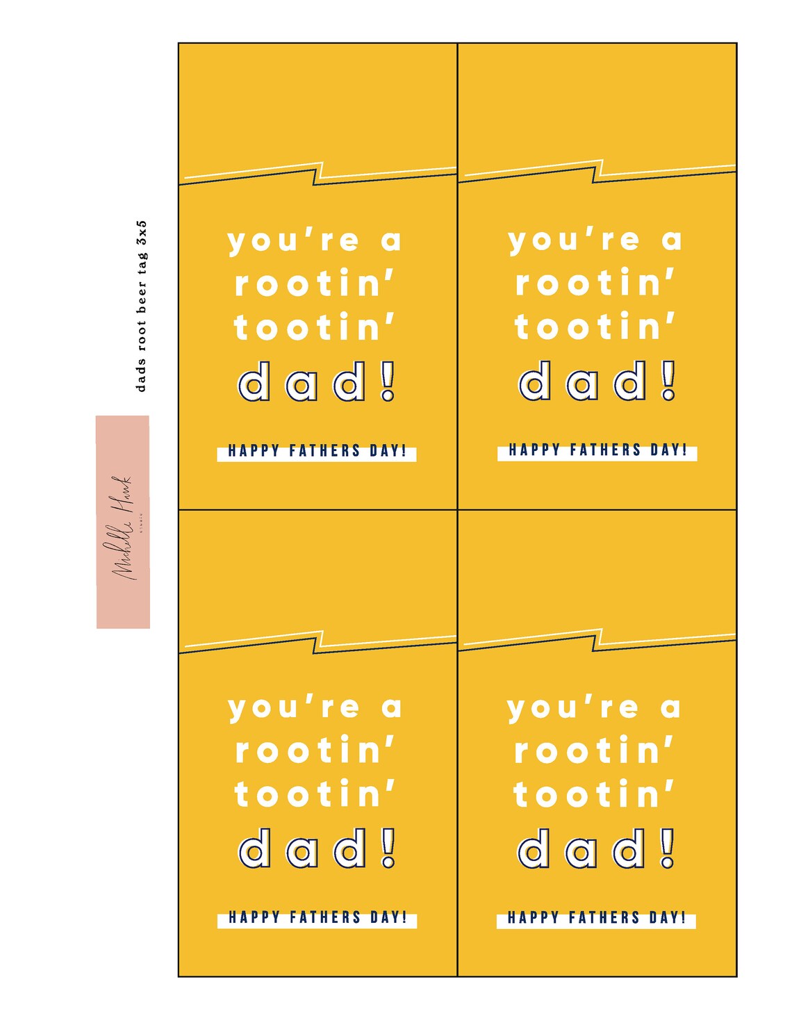 Father's Day Root Beer Tag - Etsy