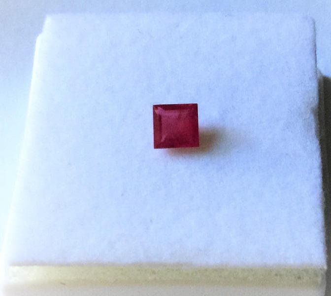 Genuine Natural High Grade Ruby, Princess Cut Loose Gemstone, Exotic ...
