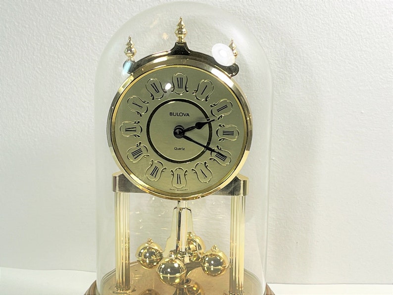 Vintage Bulova W. Germany Quartz Anniversary Clock Glass - Etsy