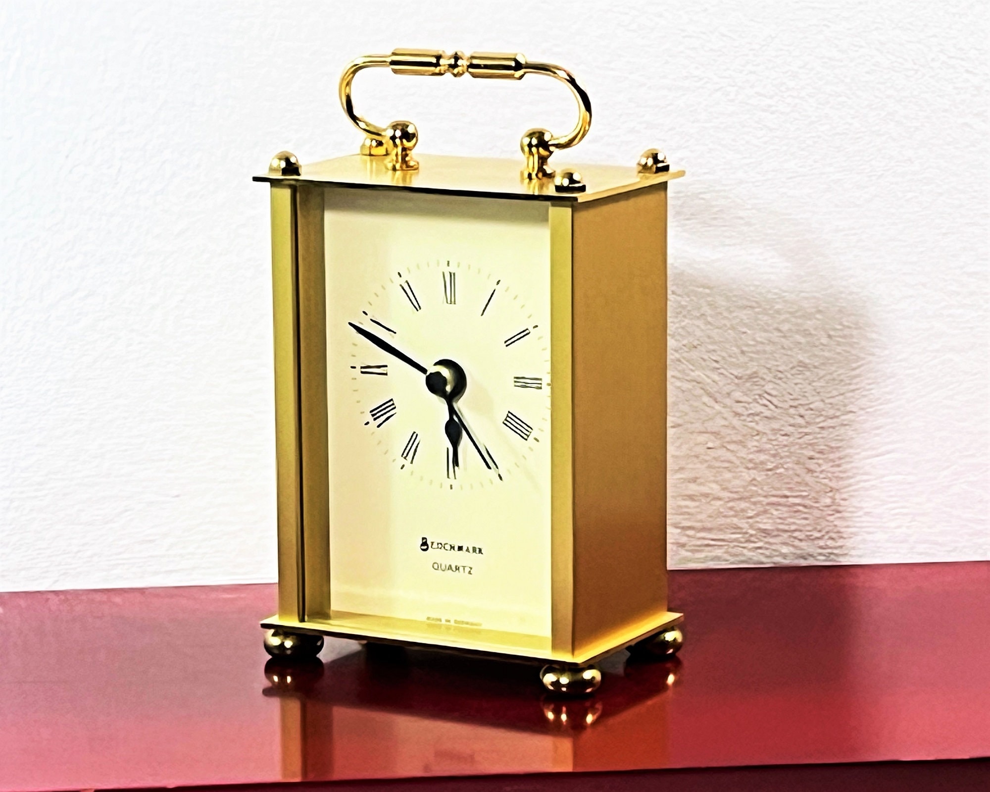 Vintage Benchmark™ West Germany Solid Brass Carriage Clock, Hechinger ...