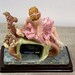 Vintage Montefiori Italy Figurine Clock, Beautiful Girl Lady Lounging ...