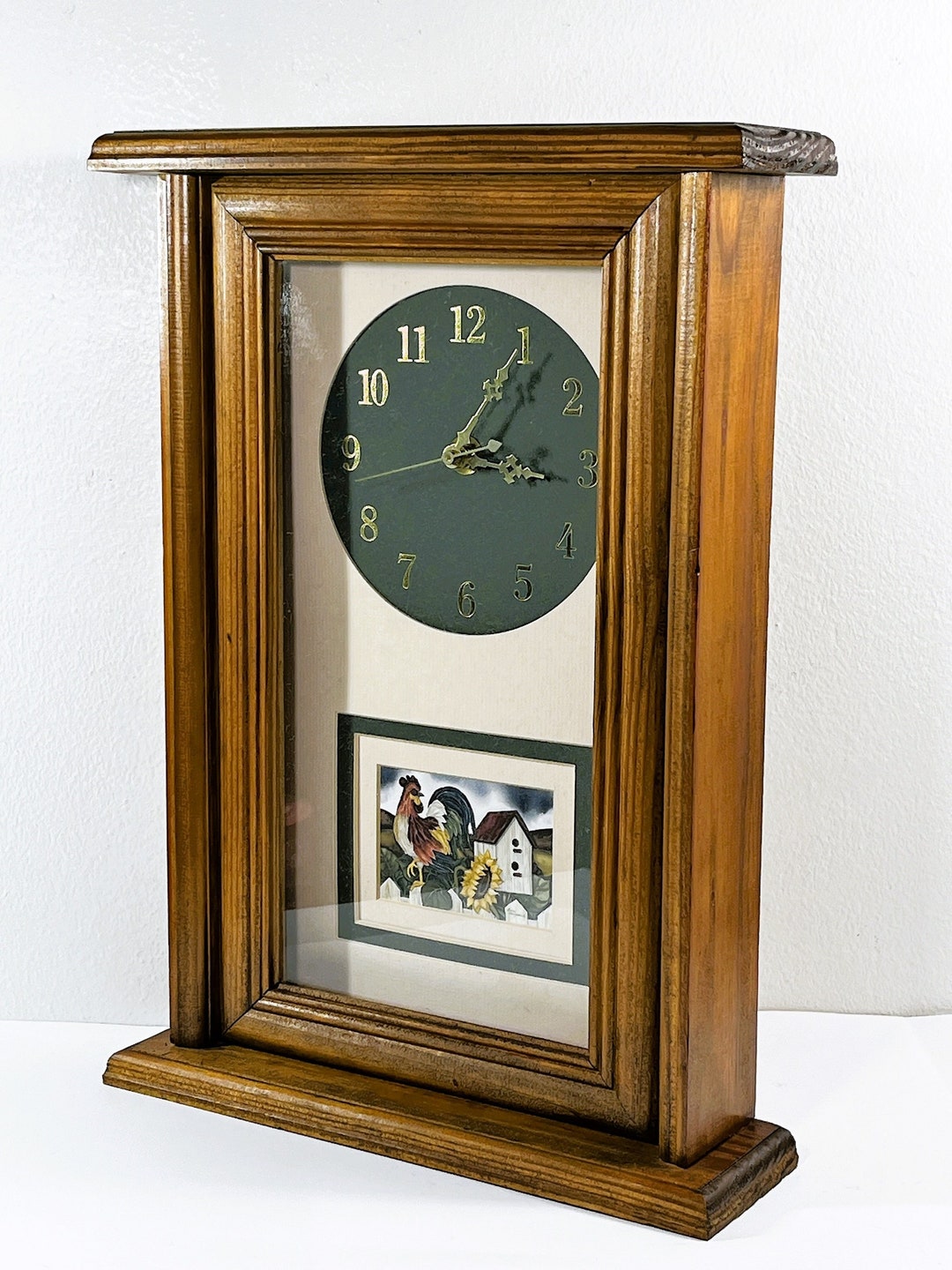 Vintage American Walnut Takane USA Large Wall or Shelf Clock, laurie ...