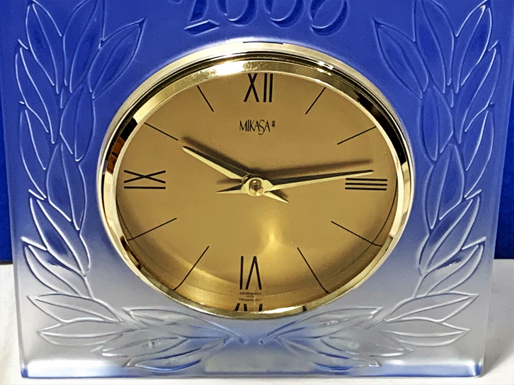 Mikasa Germany Large Lead Crystal Year 2000 Celebration Clock, 8 X 8, 5 ...