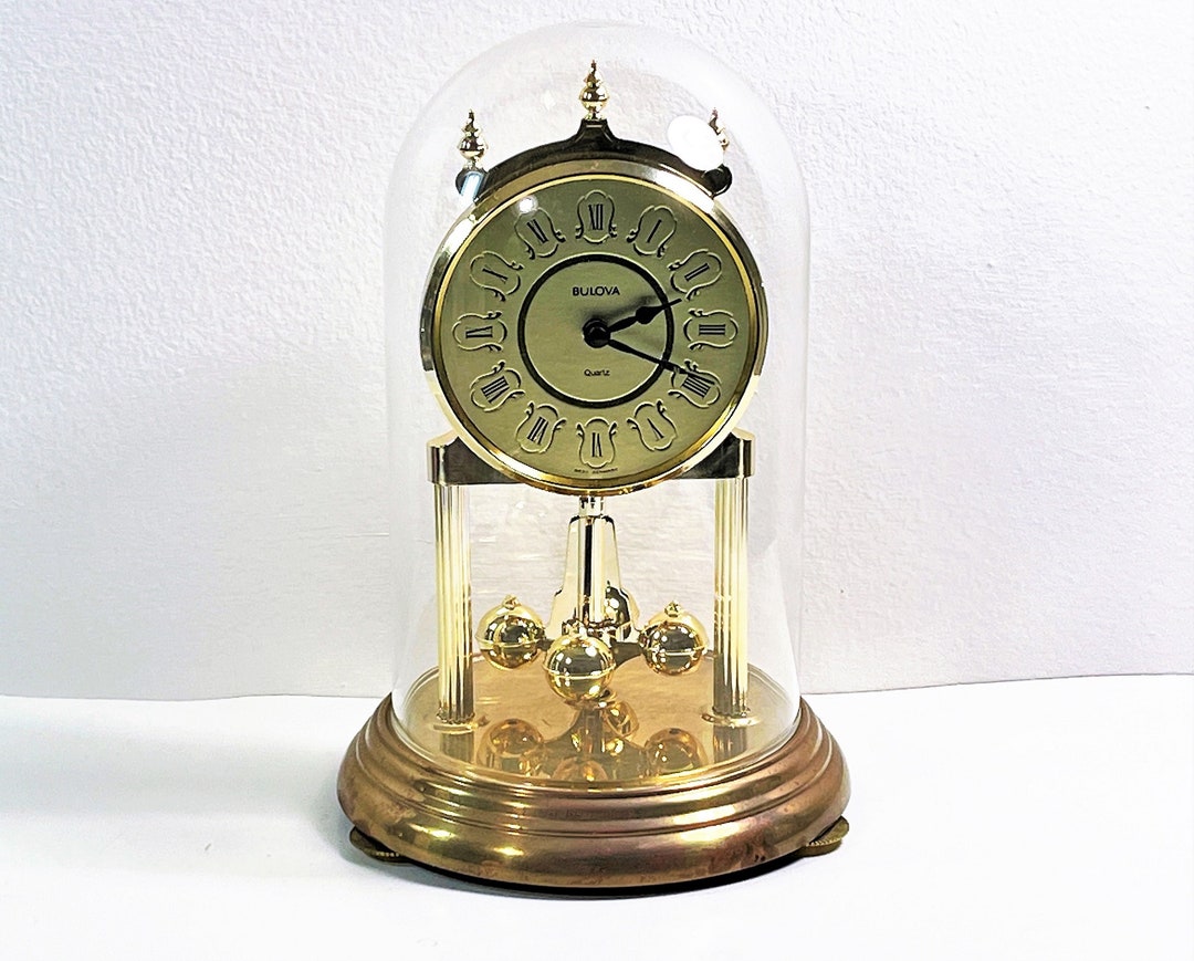 Vintage Bulova W. Germany Quartz Anniversary Clock Glass - Etsy