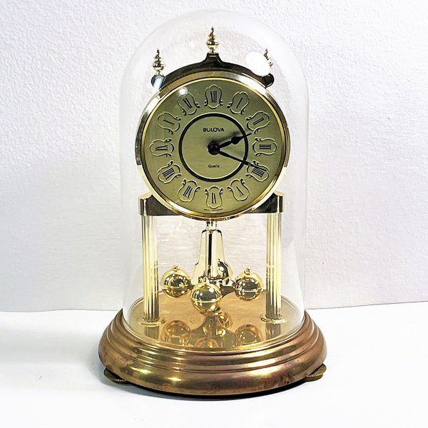 Anniversary Clock Glass Dome - Etsy