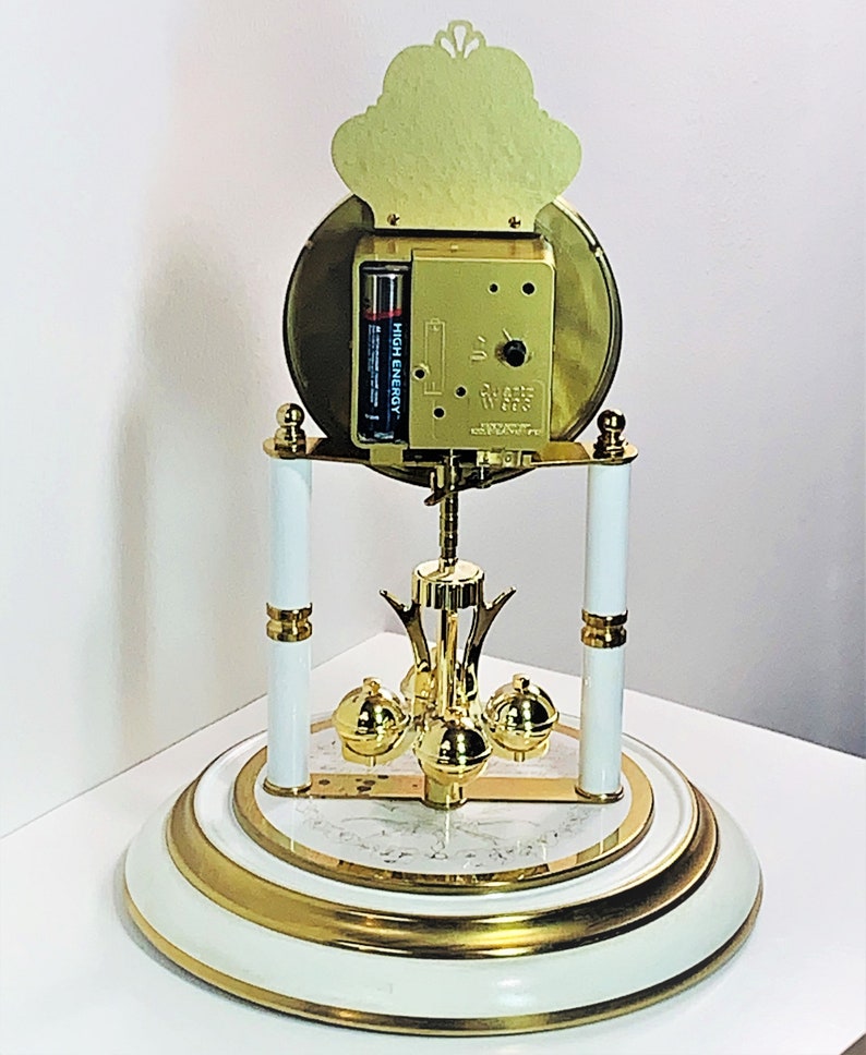 Benchmark Germany Anniversary Clock Brass & Enamel Engraved - Etsy