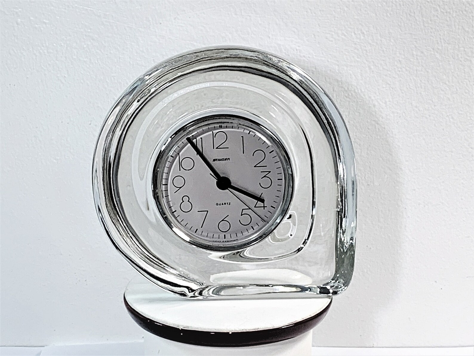 Vintage Rare Staiger® West Germany Crystal Clock Unique Heavy - Etsy