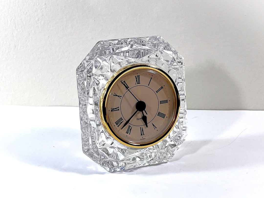 Crystal Legends by Godinger© Fine Lead Crystal Clock, Handcrafted ...