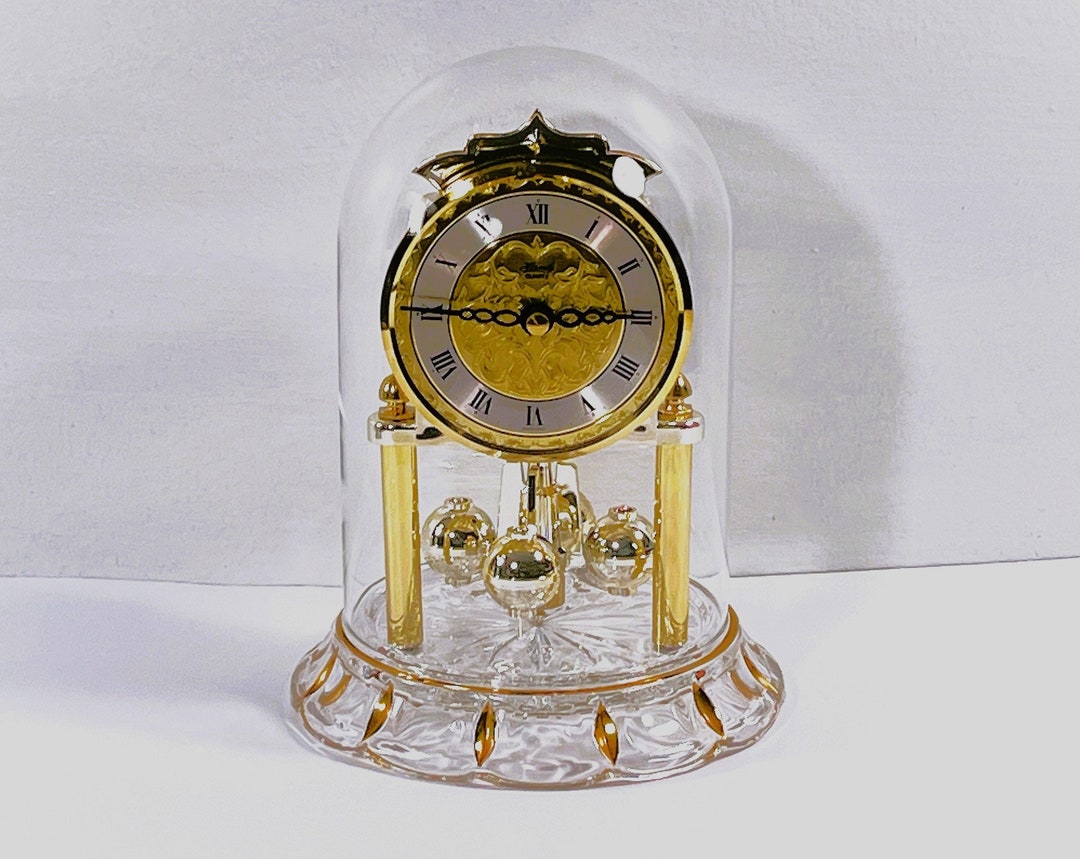 VTG Hermle® Germany Rotating Spheres Pendulum Clock, Swarovski Crystal ...