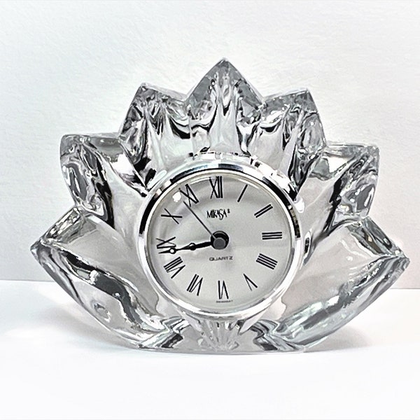 Lead Crystal Mantel Clocks - Etsy