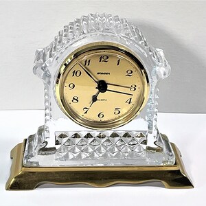 Vintage Staiger® Germany Crystal Clock, Hand Cut 24% Lead Crystal ...