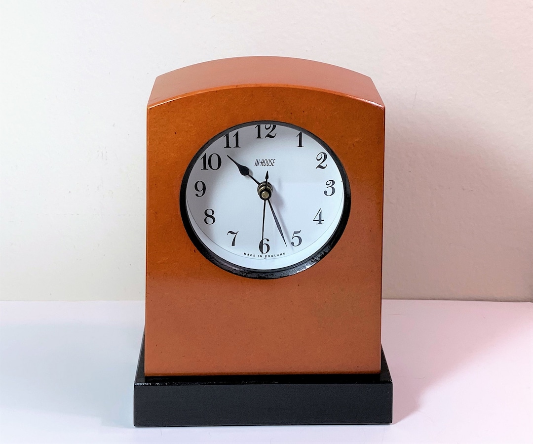 Vintage Inhouse British Handmade Contemporary Clock. Fine Woods ...