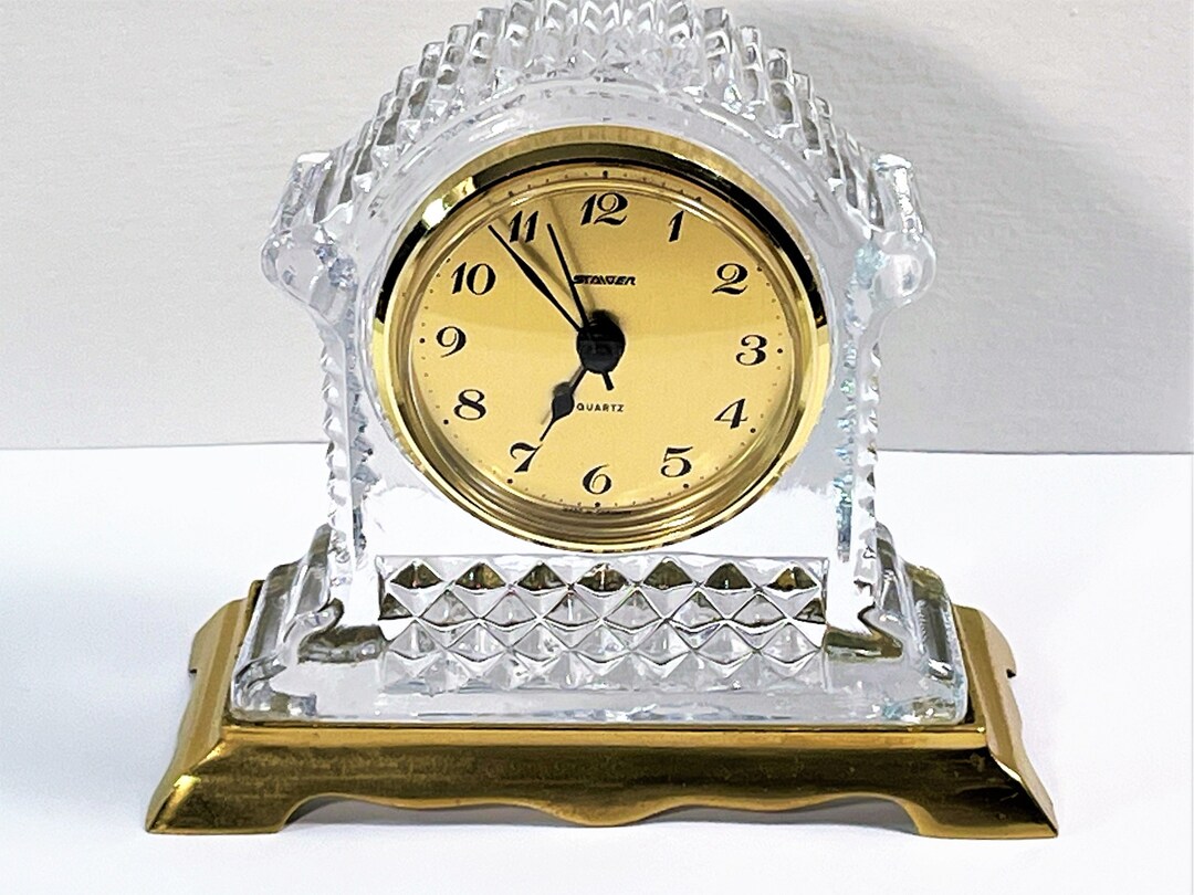 Vintage Staiger® Germany Crystal Clock Hand Cut 24% Lead - Etsy