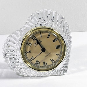 Crystal Legend by Godinger® Heart Shaped Fine Crystal Clock, Works ...