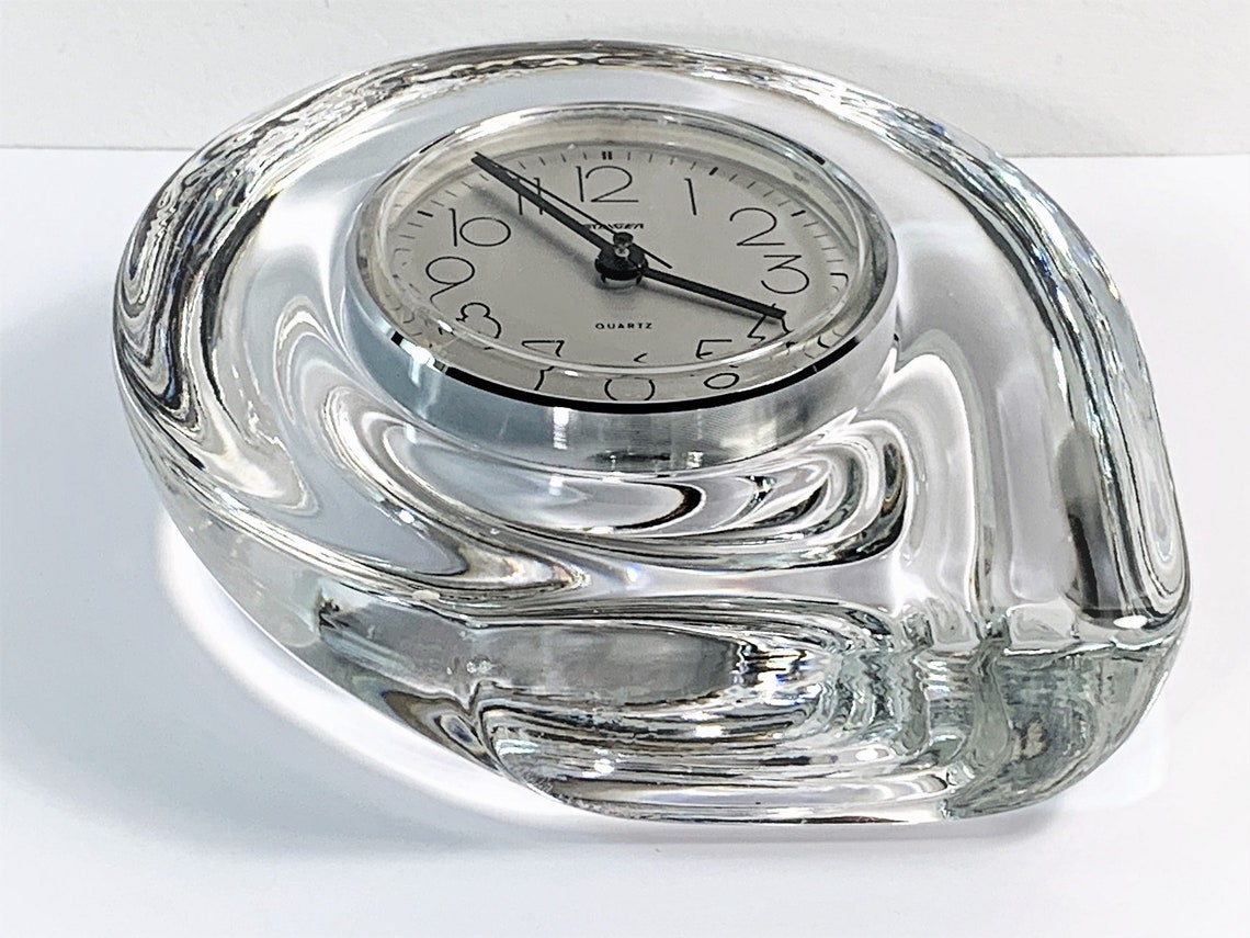 Vintage Rare Staiger® West Germany Crystal Clock Unique Heavy - Etsy