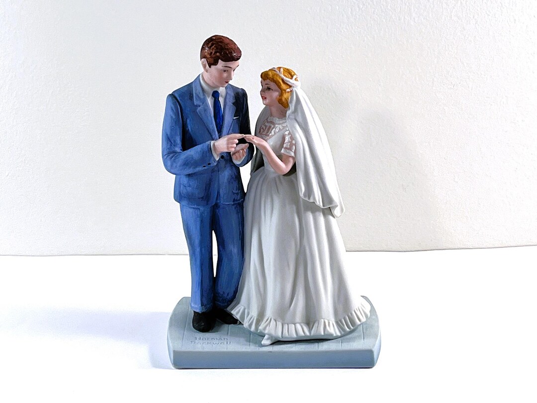 Vintage ©1981 Norman Rockwell the American Family "bride and Groom ...