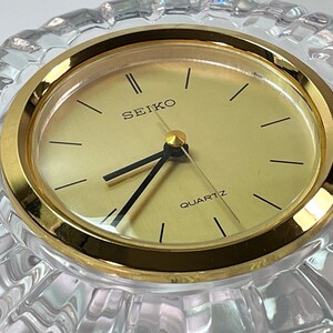 Vintage Seiko™ Fine Crystal Mantel Clock, Japan. Hand Cut 24% Lead ...
