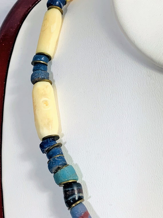Ancient Egyptian Faience Scarab, Mummy & Bone Beads N… - Gem