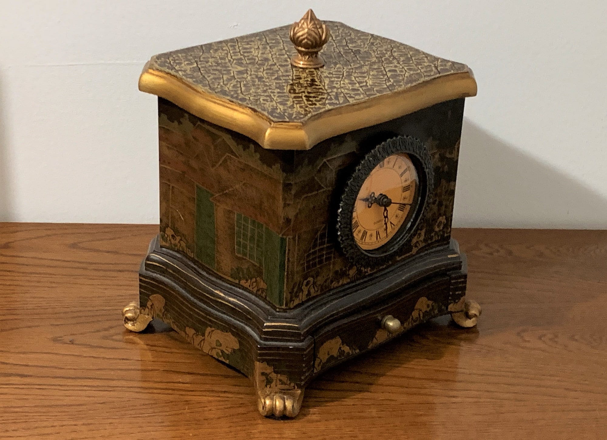 Large Wooden Clock Box at Phyllis Bolick blog