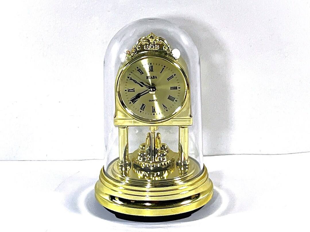 Vintage Huaba™ Mini Quartz Anniversary Clock Sphere Pendulum - Etsy