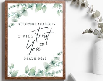 Psalm 56 3 Printable - Etsy