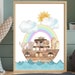 Noah's Ark Nursery Wall Decor Printable Art | Gender Neutral Nursery ...