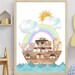 Noah's Ark Nursery Wall Decor Printable Art | Gender Neutral Nursery ...