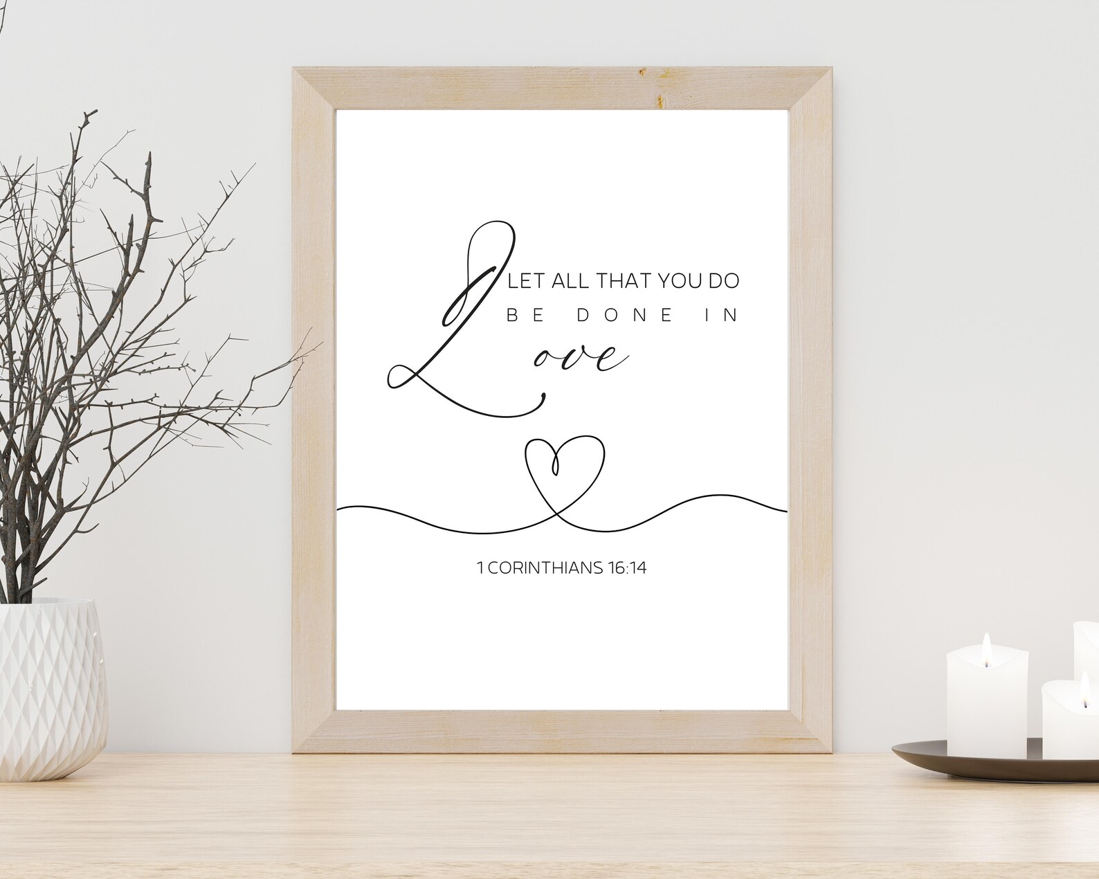 Let All That You Do Be Done in Love 1 Corinthians 16:14 Wall Art ...
