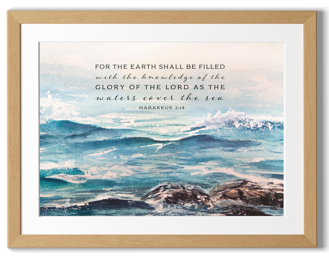 Beach House Bible Verse Wall Art Decor DIGITAL PRINT - Etsy