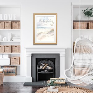 Beach House Bible Verse Wall Art Decor Sand Dune| DIGITAL PRINT ...