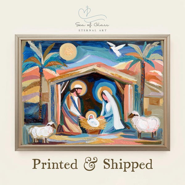 Nativity Bright Colors - Etsy UK