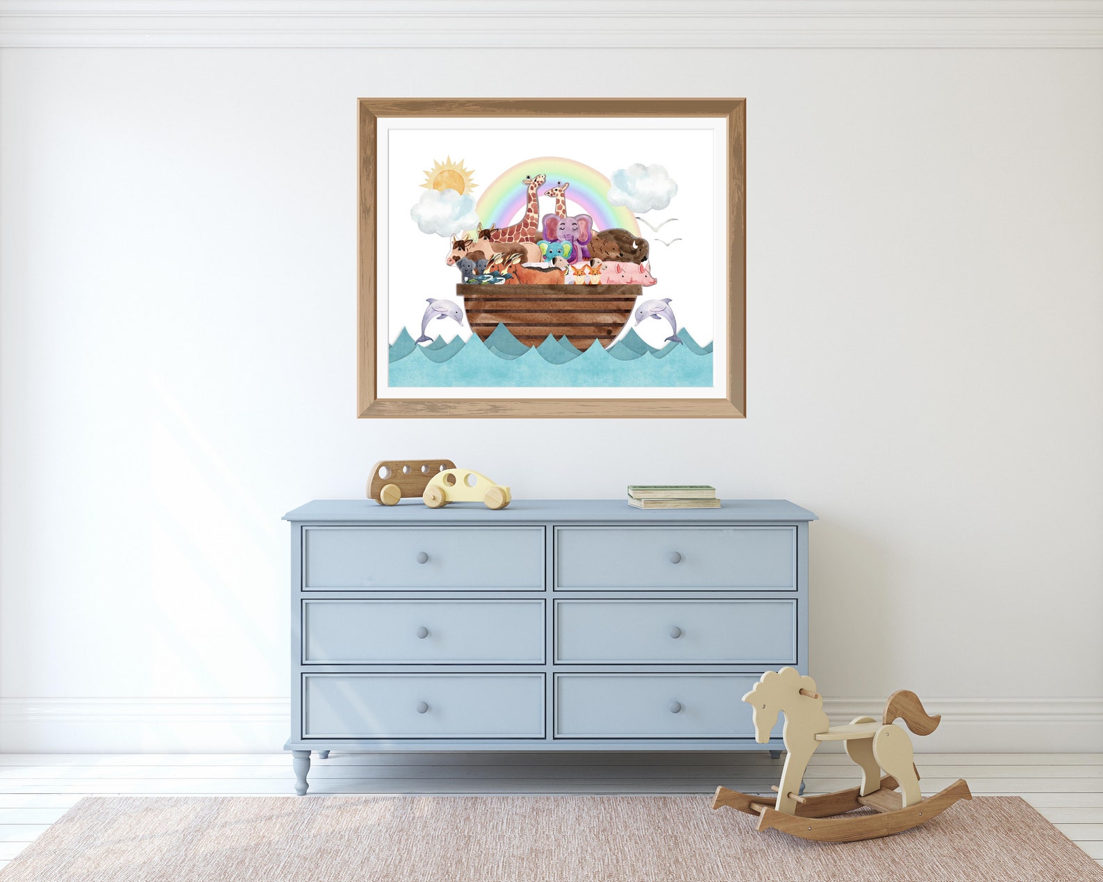 Noah's Ark Nursery Wall Decor Printable Art Gender Neutral Nursery Baby ...