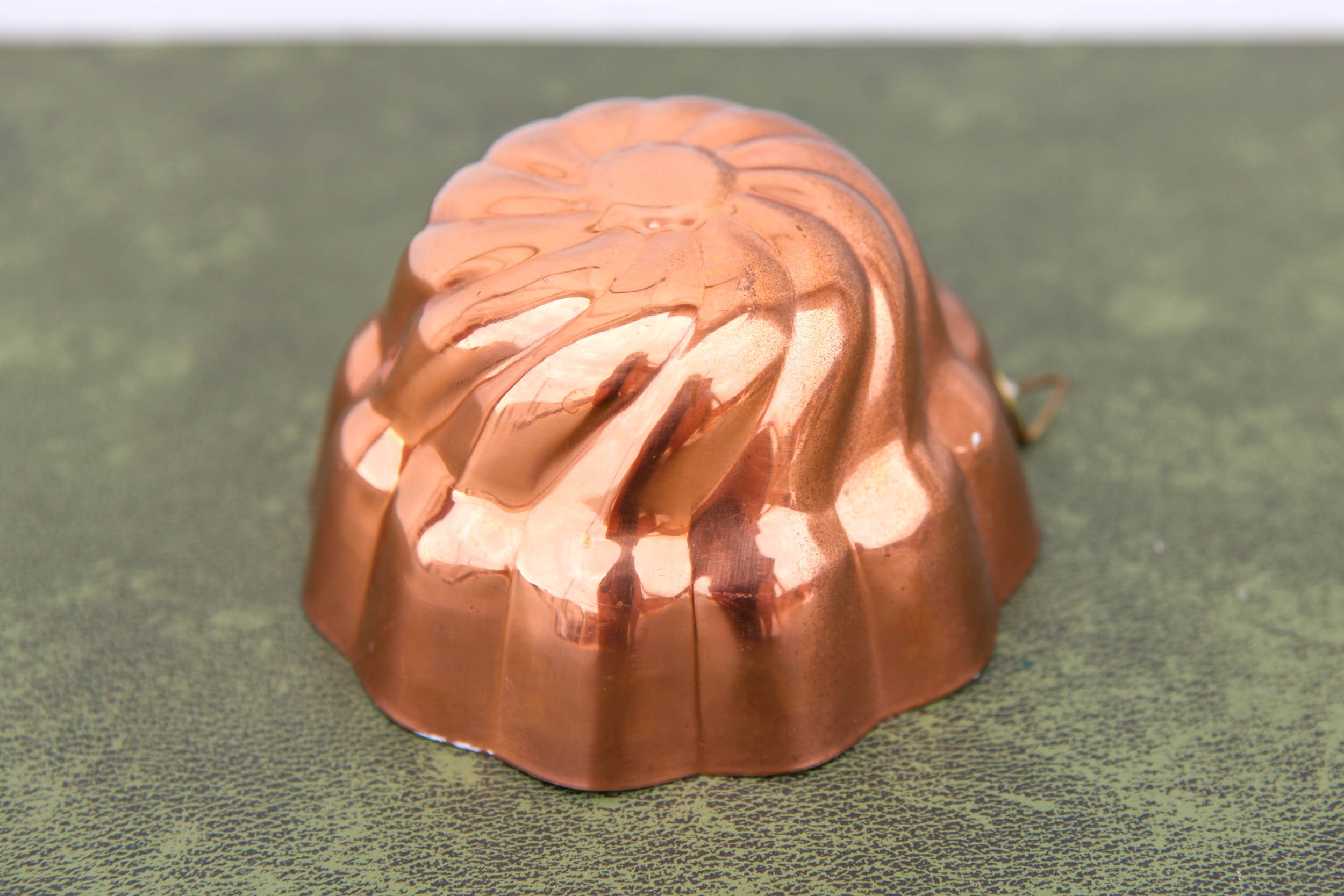 Spiral / Pinwheel Design Copper Coated Aluminum Jello Mold / Vintage or ...
