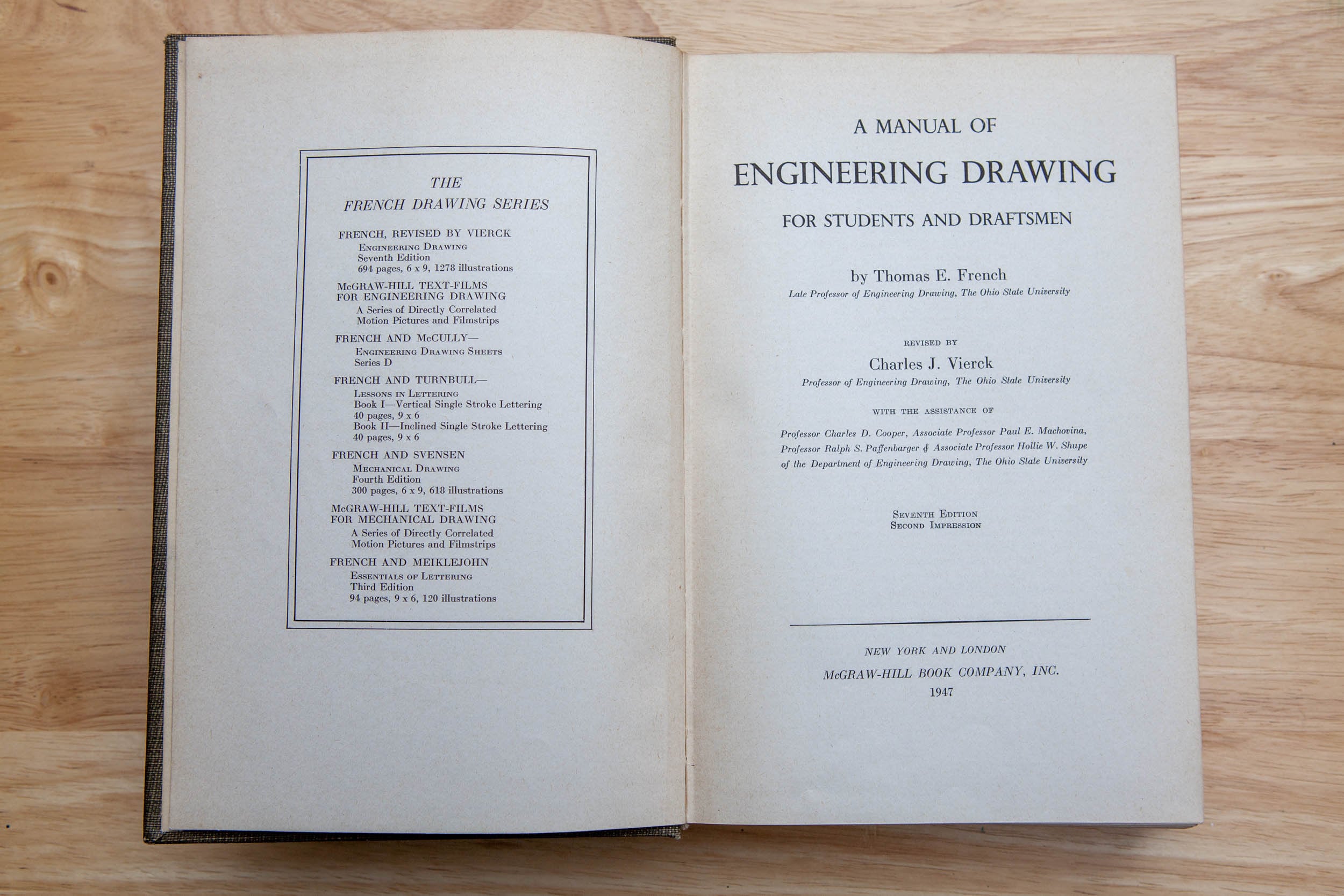A Manual of Engineering Drawing for Students and Draftsmen by Thomas E ...