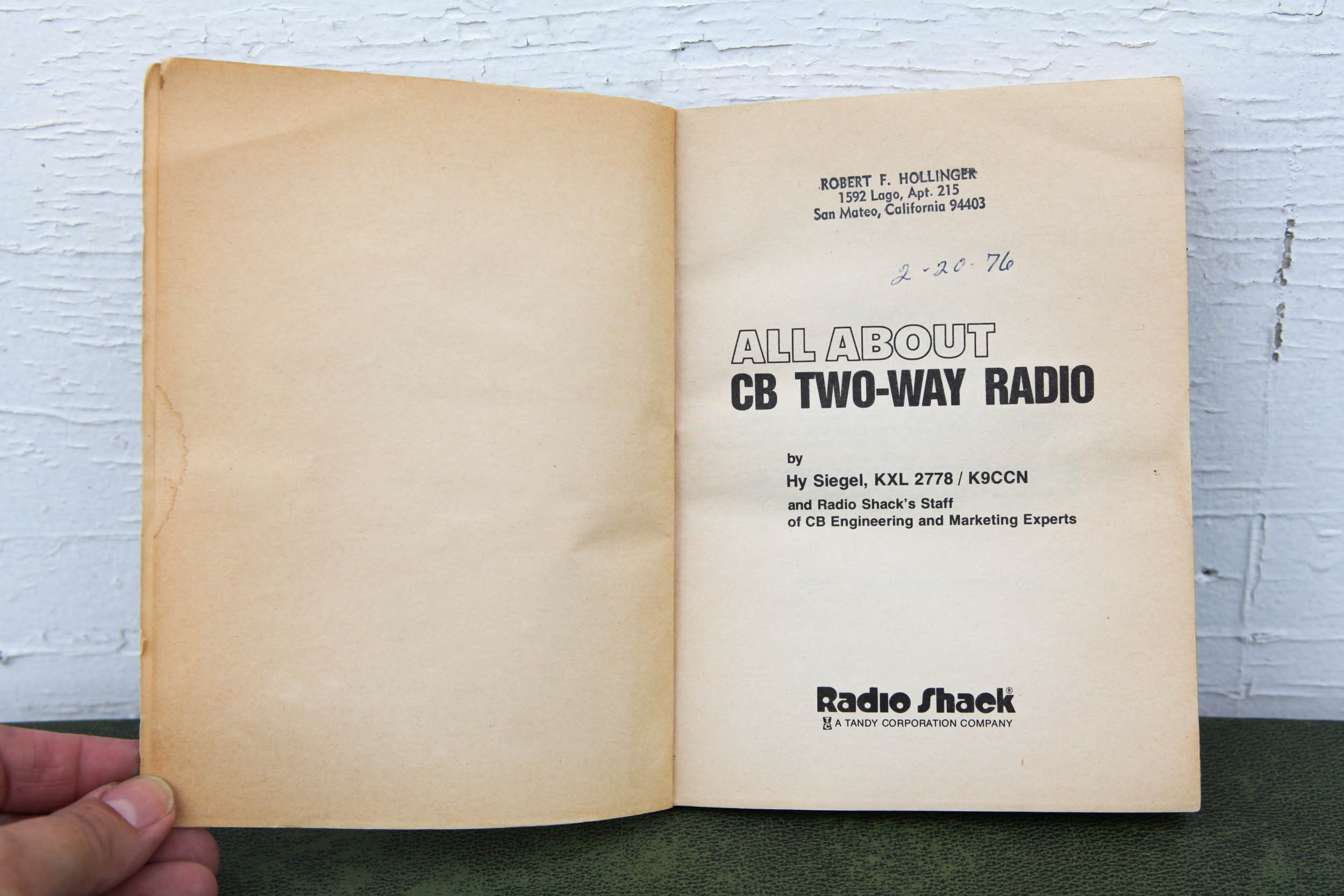 All About CB Two-way Radio / 1976 Paperback Book by Radio Shack / A ...