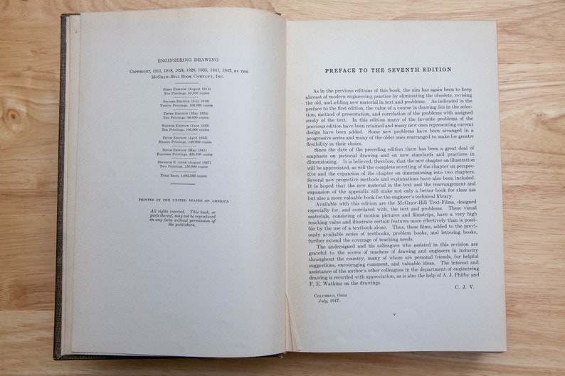 A Manual of Engineering Drawing for Students and Draftsmen by Thomas E ...