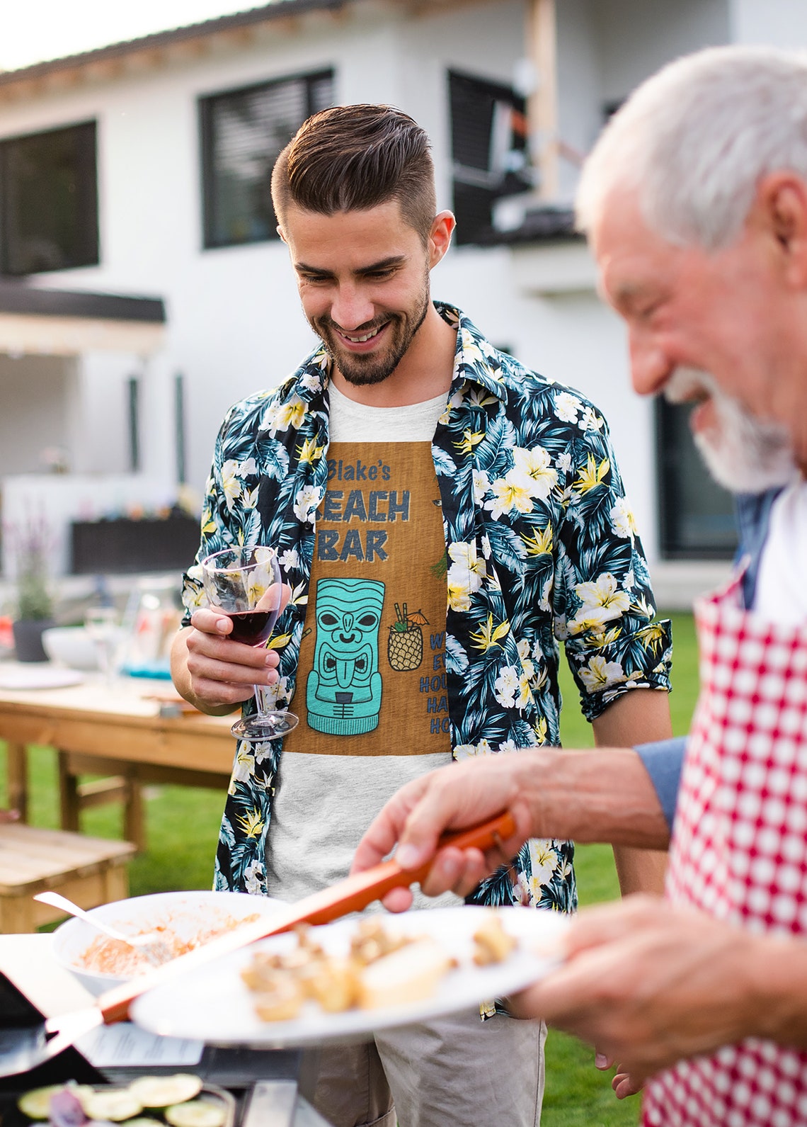 Custom Name Beach Bar T-shirt Where Every Hour is Happy Hour - Etsy