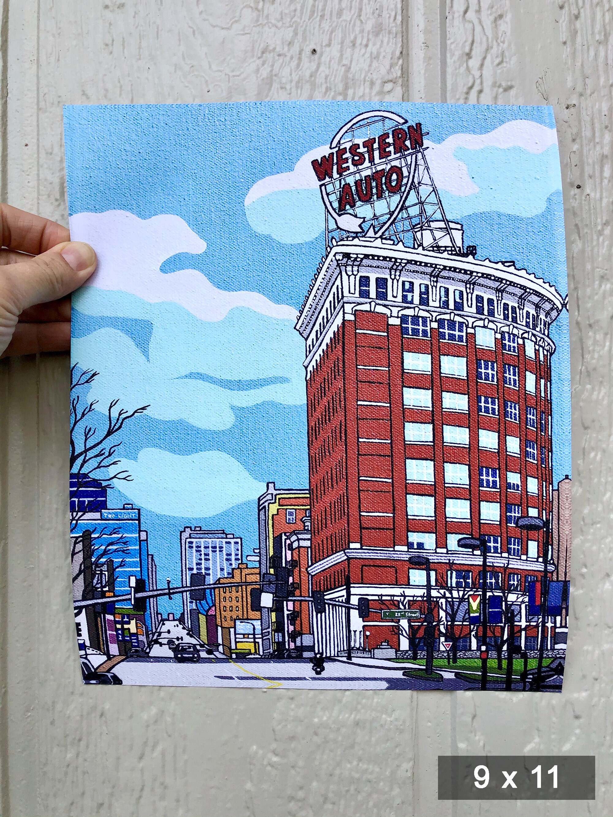 Western Auto Building ~ Iconic Kansas City Landscape ~ Premium Matte ...
