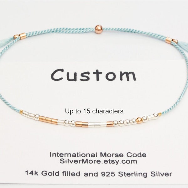 Morse Code Bracelet - Etsy