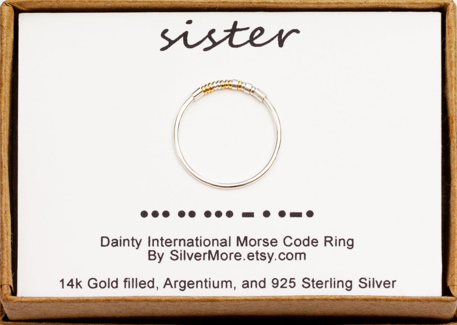 CUSTOM Morse Code Ring, Personalized Morse Code Ring, Any Word, Date ...
