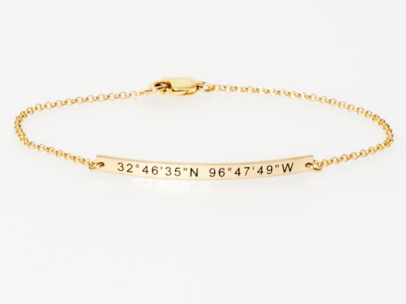 14k gold coordinates bracelet store