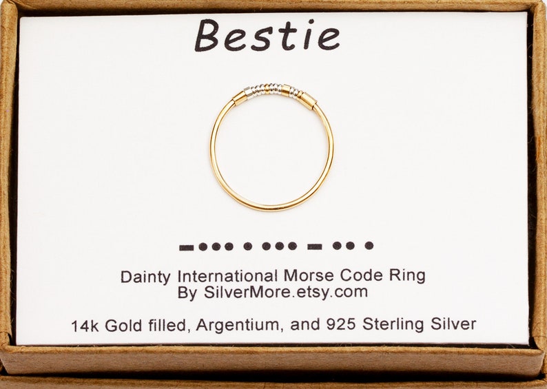 CUSTOM Morse Code Ring Personalized Morse Code Ring Any - Etsy
