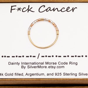 CUSTOM Morse Code Ring, Personalized Morse Code Ring, Any Word, Date ...