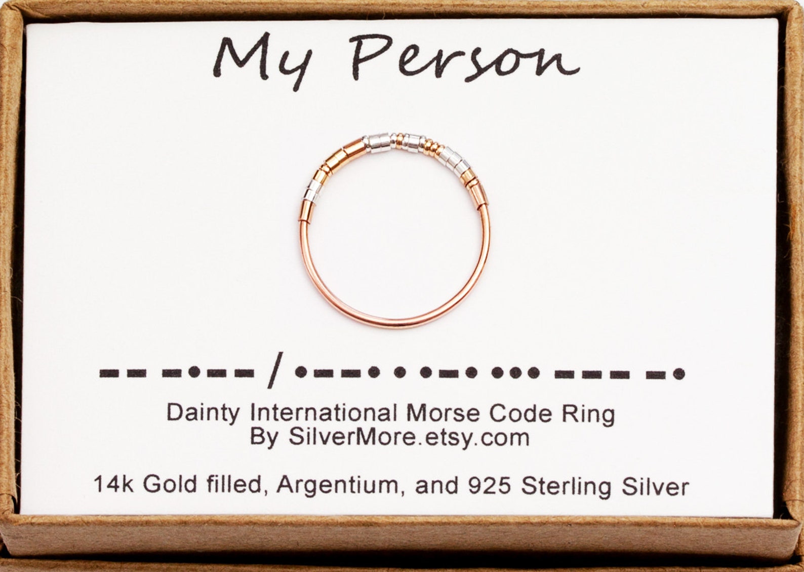 CUSTOM Morse Code Ring, Personalized Morse Code Ring, Any Word, Date ...