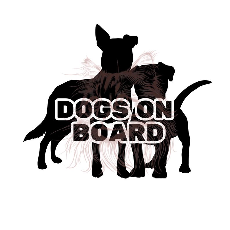 Dogs on Board Vinyl Decal - Other Style of Dog Breeds Available ...