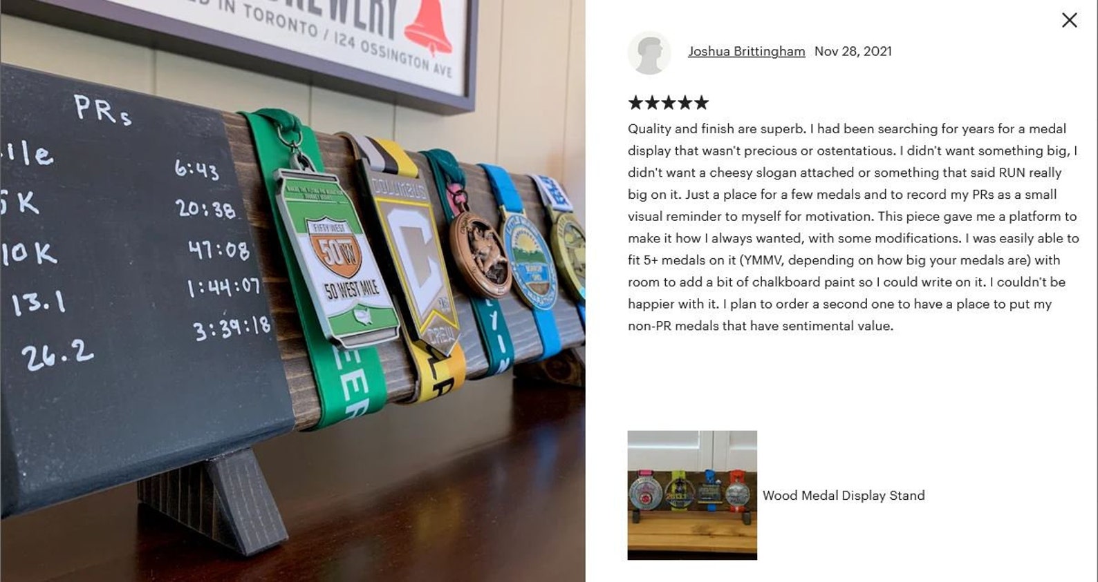 Wood Medal Display Stand - Etsy