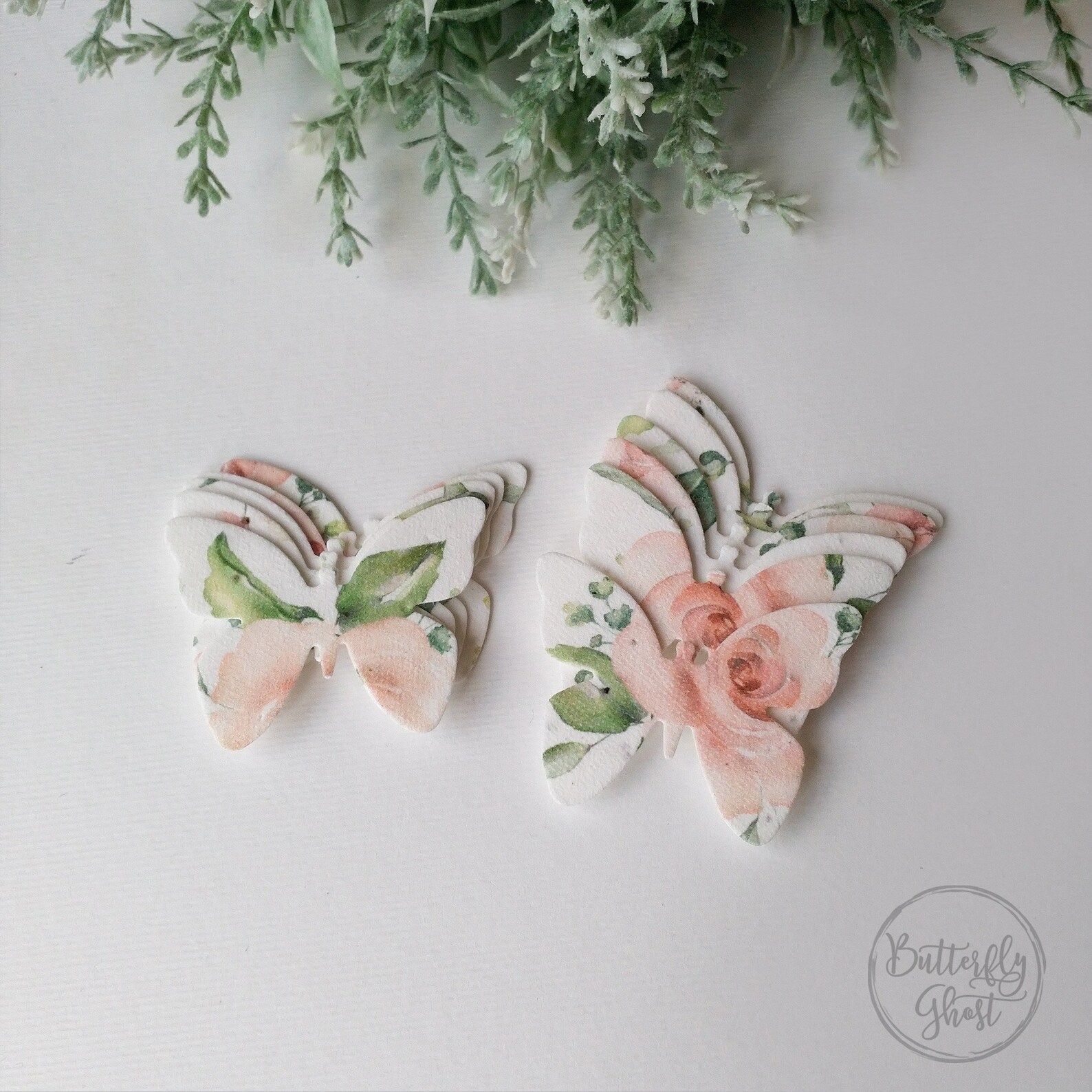 Bulk Seed Paper Butterflies With Roses Set of 50 1.5 - Etsy