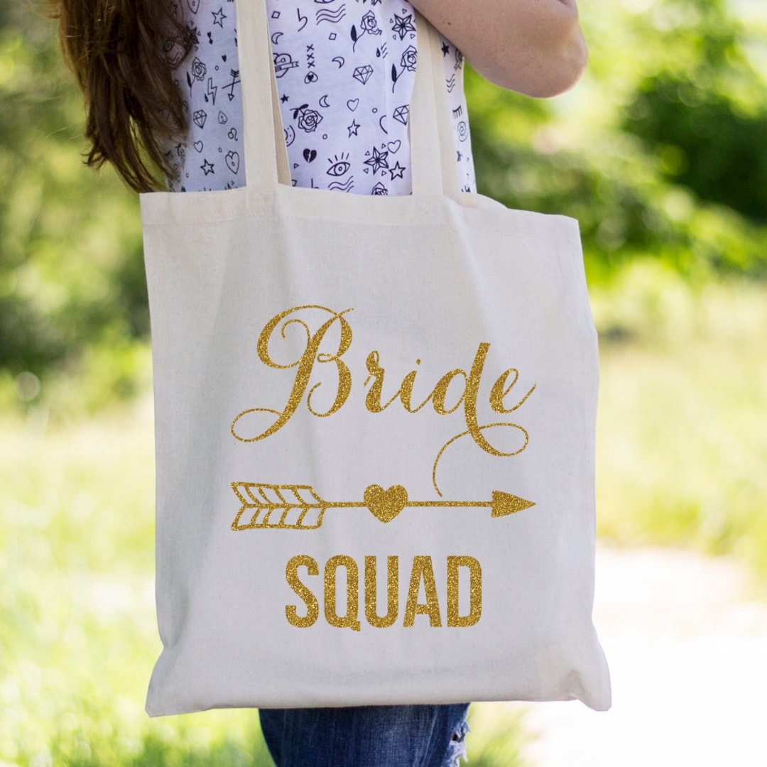 Bride Squad Tote, Bachelorette Party Totes, B Totes, Bridesmaid Tote ...
